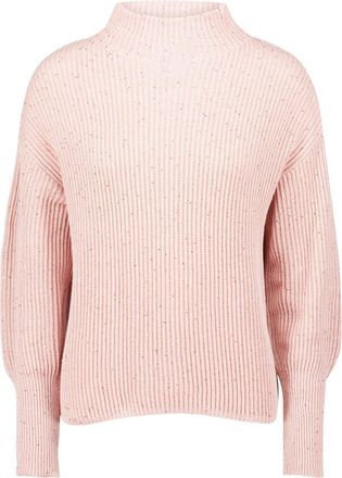 Zero Damen Strickpullover mit Pailletten 40, RosRos