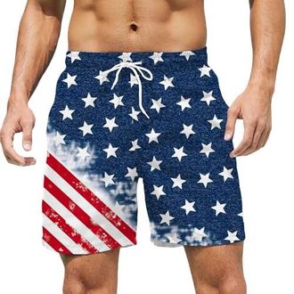 Generic Short de plage pour homme - Pantalon de plage d&eacute;contract&eacute; et tendance - Confortable - Pour les vacances, bleu, XXL