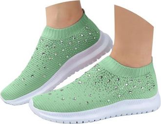 Generic Baskets respirantes pour femme - En maille légère - Avec mousse à mémoire de forme - Style décontracté - Pour entraînement - Gym - Jogging - Tendance 
