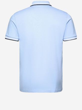 HUGO BOSS Mens Polo Shirt Stretch Cotton Light Blue T-shirts And Polos