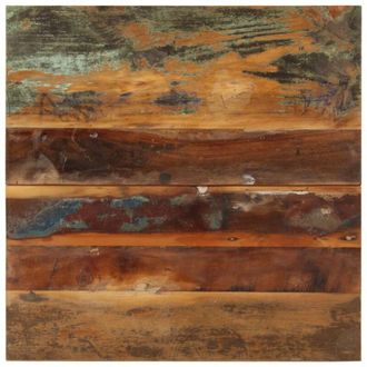 vidaXL Vidaxl - Dessus de table carr&eacute; 60x60 cm - Bois de r&eacute;cup&eacute;ration massif - &Eacute;paisseur 15-16 mm - Finition polie et laqu&eacute;e