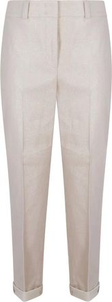 PESERICO Femme, Pantalons, Beige, Taille: 42 FR Wide Pantalons
