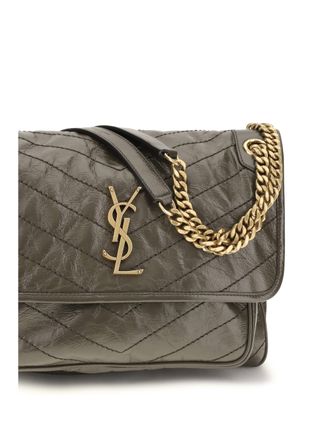 Saint Laurent Womens Shoulder Bag Niki Light Musk Calf Leather