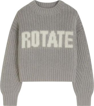 Rotate Rotate Birger Christensen, Damen, Strickwaren, Grau, XLGr&ouml;&szlig;e