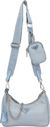 Prada Crossbody Bags - Prada Blue Nylon Triangle Re-Editon Crossbody Bag - Gr. unisize - in Blau - f&uuml;r Damen