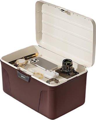 Generic Abschlie&szlig;bare Aufbewahrungsbox | Gro&szlig;e Kapazit&auml;t Sichere Dokumente Container mit Zahlenschloss - Passwortschutz Gro&szlig;e Kapazit&auml;t Lagerung Organizer f&uuml;r