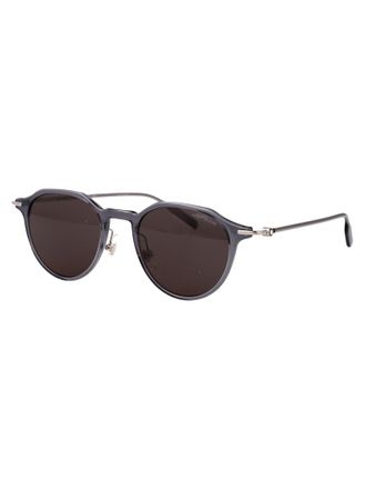 Montblanc MB0355S Metal Round Sunglasses - Gray