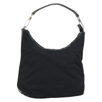 Gucci Sac bandouli&egrave;re en nylon Pre-owned - Femme - Pre-owned - Noir - Taille: ONE Size