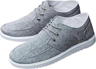 Generic Chaussures basses en toile pour homme - Chaussures d&eacute;contract&eacute;es &agrave; lacets - Semelle int&eacute;rieure rembourr&eacute;e douce - Baskets daffaires l&eacute;g&egrave;res et confort
