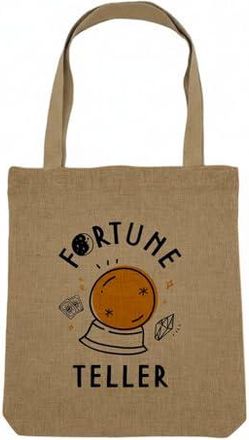 Fabulous Sac Shopping Tote Bag Aspect Lin - Fortune Teller Crystal Ball Tarot Astrology - Sac de Courses Toile Epaisse 360g Beige Naturel Cabas Port&eacute; Epaule So