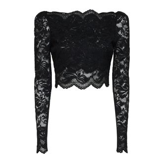 Paco Rabanne Cropped Lace Top - - Blouses & Shirts - Damen - Schwarzk - M