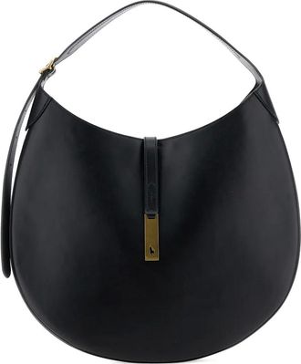 Polo Ralph Lauren sac porté épaule en cuir à boucle - Noir