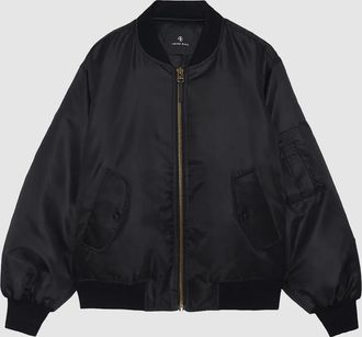 Anine Bing Bomber Leon Noir