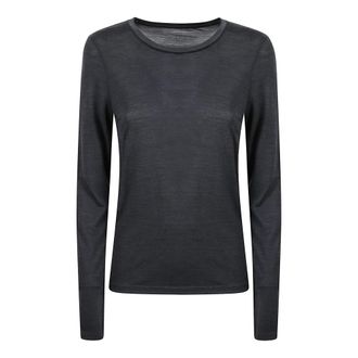 Majestic Filatures Long Sleeve Top - - Tops - Damen - Schwarzk - M