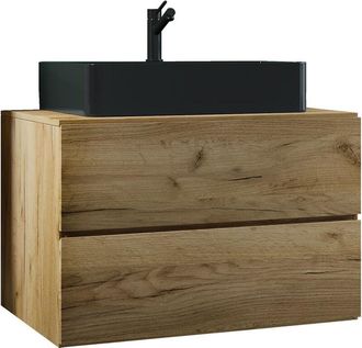 ebuy24 LendasBL Badm&ouml;belset 2 Teile Eiche dekor
