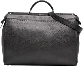 Fendi Sac Iconic Fit Peekaboo Pre-owned - Femme - Pre-owned - Gris - Taille: ONE Size