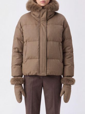 Yves Salomon Jacke Damen Farbe Earth