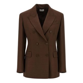 P.A.R.O.S.H. P.a.r.o.s.h., Femme, Vestes, Brun, Taille: 38 FR Raisa Double-Breasted Blazer