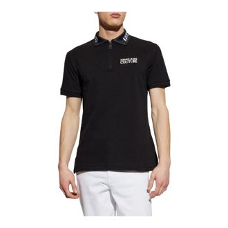 Versace Jeans Couture Homme, Tops, Noir, Taille: M Polo Noir Zippé