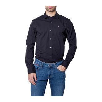 Tommy Hilfiger Chemise Oxford &agrave; manches longues coupe classique - Homme - Chemises - Noir - Taille: M
