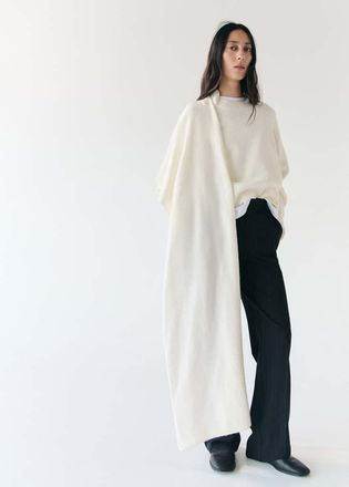 Mango Pull en maille foulard &eacute;cru - Femme - XL - MANGO