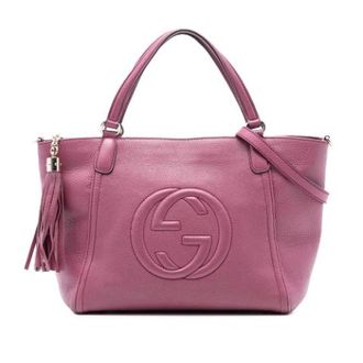 Gucci Pre-owned Lederhandtasche - - Pre-owned - Damen - Lila - ONE SIZE