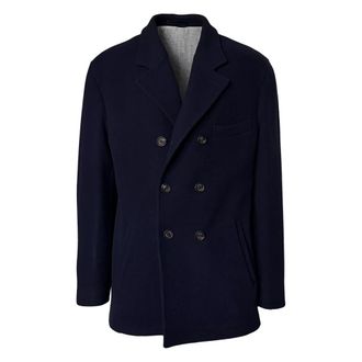 Eleventy Peakot Doppiopetto - - Coats - Herren - Blau - 2XL