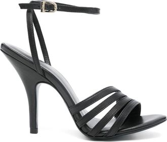 Patrizia Pepe Sandalen aus Leder 100mm - Schwarz