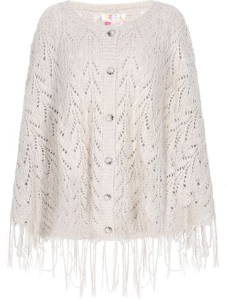 Izia Poncho Frauen grau