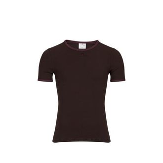 Courr&egrave;ges T-shirt &agrave; logo brod&eacute; en coton