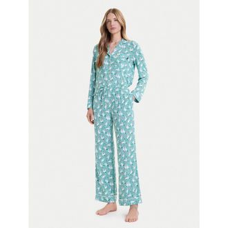 Kate Spade New York Pyjama KSI82756 Gr&uuml;n Relaxed Fit
