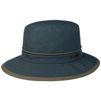 Stetson Chapeau Outdoor Kettering Femme/Homme - Capeline de Peche Mauvais Temps avec Passepoil Hiver Automne Printemps Ete Printemps-ete - S (54-55 cm) Bleu