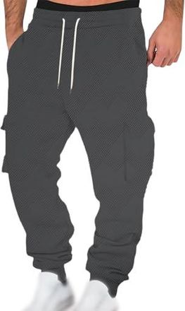 Generic Pantalon de loisirs pour homme - Pantalon de jogging baggy pour homme - Couleur unie - Avec cordon de serrage - Pantalon dext&eacute;rieur tendance - Respira
