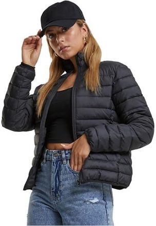 Urban Classics Tb7155-ladies Ultra Light Puffer Jacket Vestes légères, Noir, L Femmes