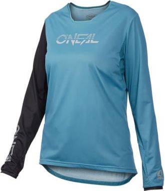 O'Neal Element FR MTB Jersey pour Femme T-Shirt, Bleu Clair/Noir, L Mixte