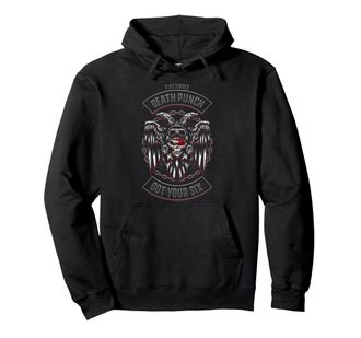 Five Finger Death Punch 5FDP - Biker Badge - Got Your Six Pullover Hoodie