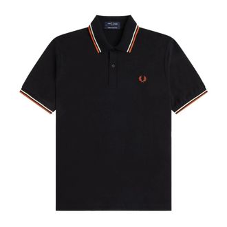 Fred Perry M12 Polo - - Tops - Herren - Schwarzk - 3XS
