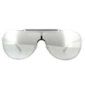 Versace Sonnenbrille VE2140 10006G Silber Hellgrau Silber Spiegel