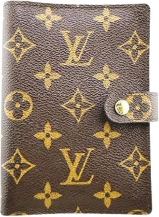 Louis Vuitton unisex, Pre-owned, Brun, Taille: ONE Size Portefeuille Home-Office en Toile Pre-owned