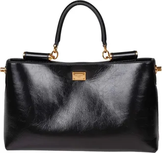 Dolce & Gabbana Femme, Sacs, Noir, Taille: ONE Size Vittoria Handbag