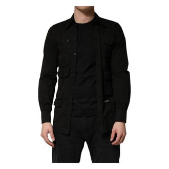 Dolce & Gabbana Button Front Shirt - - Shirts - Herren - Schwarzk - XS
