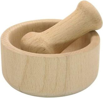 Fackelmann Fackelmann 30965 Schale+Mörser 10x4cm Buche