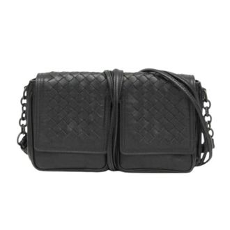 Bottega Veneta Pre-owned Intrecciato Schultertasche - - Pre-owned - Damen - Schwarzk - ONE SIZE