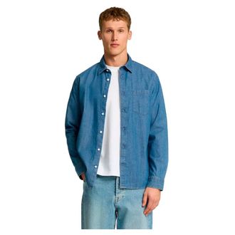 Selected Slhregcarlo Denim Ls Shirt Noos