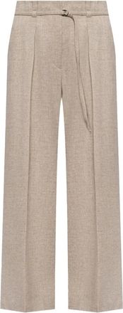 Brunello Cucinelli Femme, Pantalons, Beige, Taille: 38 FR Straight Pantalons