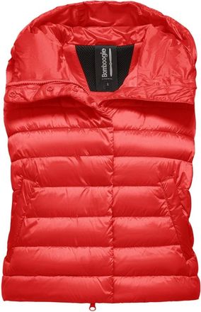 Bomboogie Femme, Vestes, Rouge, Taille: 42 FR Veste Rembourr&eacute;e Brillante en Nylon avec Capuche