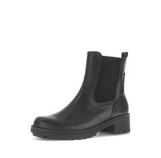 Gabor Damen Chelsea Boots, Frauen Stiefeletten,halbstiefel,Kurzstiefel,uebergangsschuhe,uebergangsstiefel,flach,schwarz (EL.Filz),38.5 EU / 5.5 UK