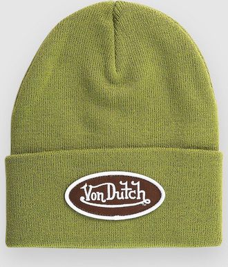 Von Dutch Patcher Cuff Beanie hunter green