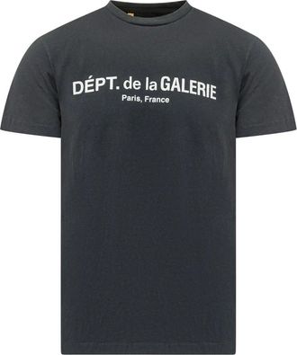 Gallery Dept. Homme, Tops, Noir, Taille: XS T-shirt French Logo Lux