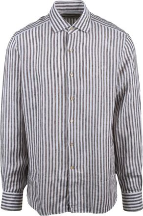 Alessandro Gherardi Homme, Chemises, Brun, Taille: L Casual Chemises